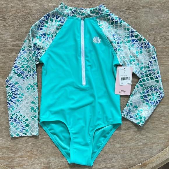 Floatimini | Swim | Floatimini Girl Mermaid Rashguard One Piece ...